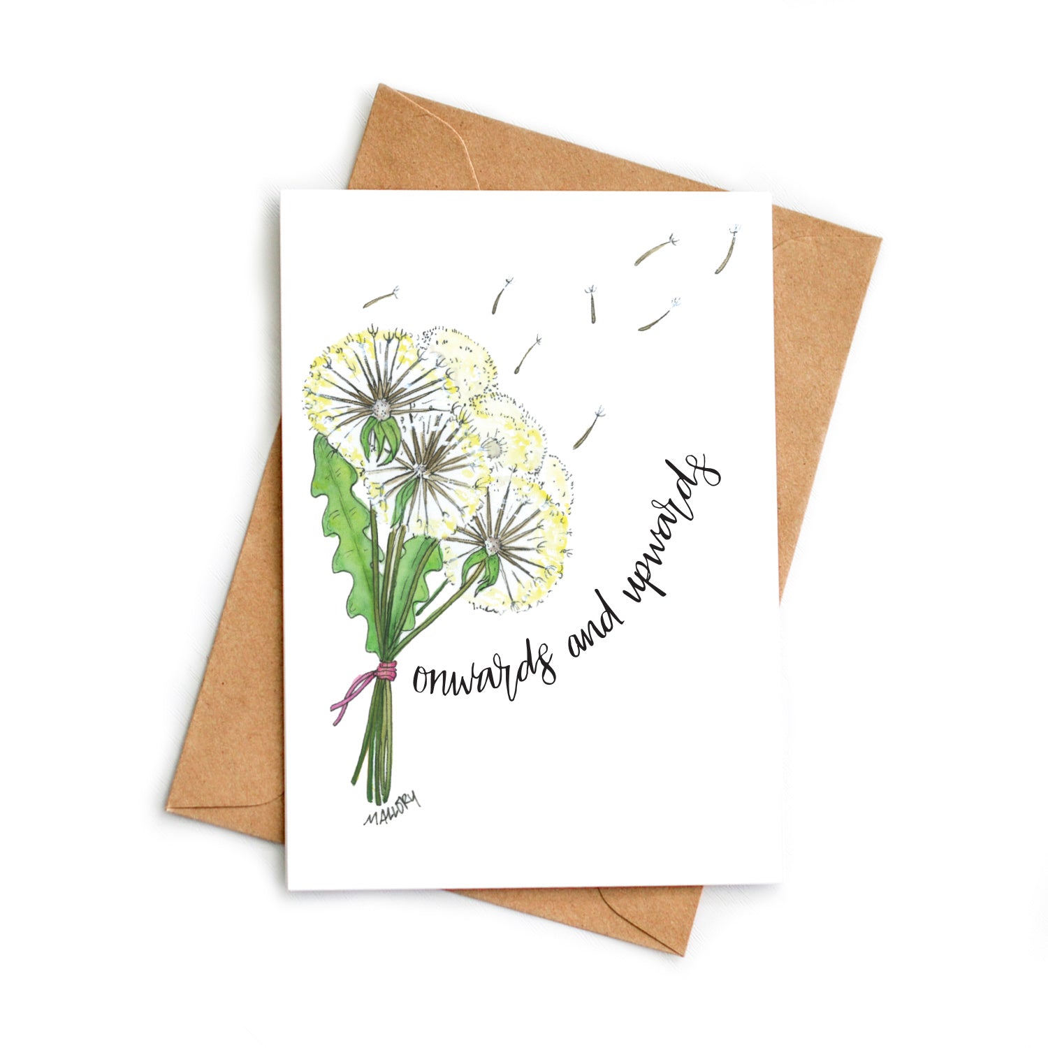 Onwards and Upwards Dandelion Wish Encouragement Card – Stem and Soul