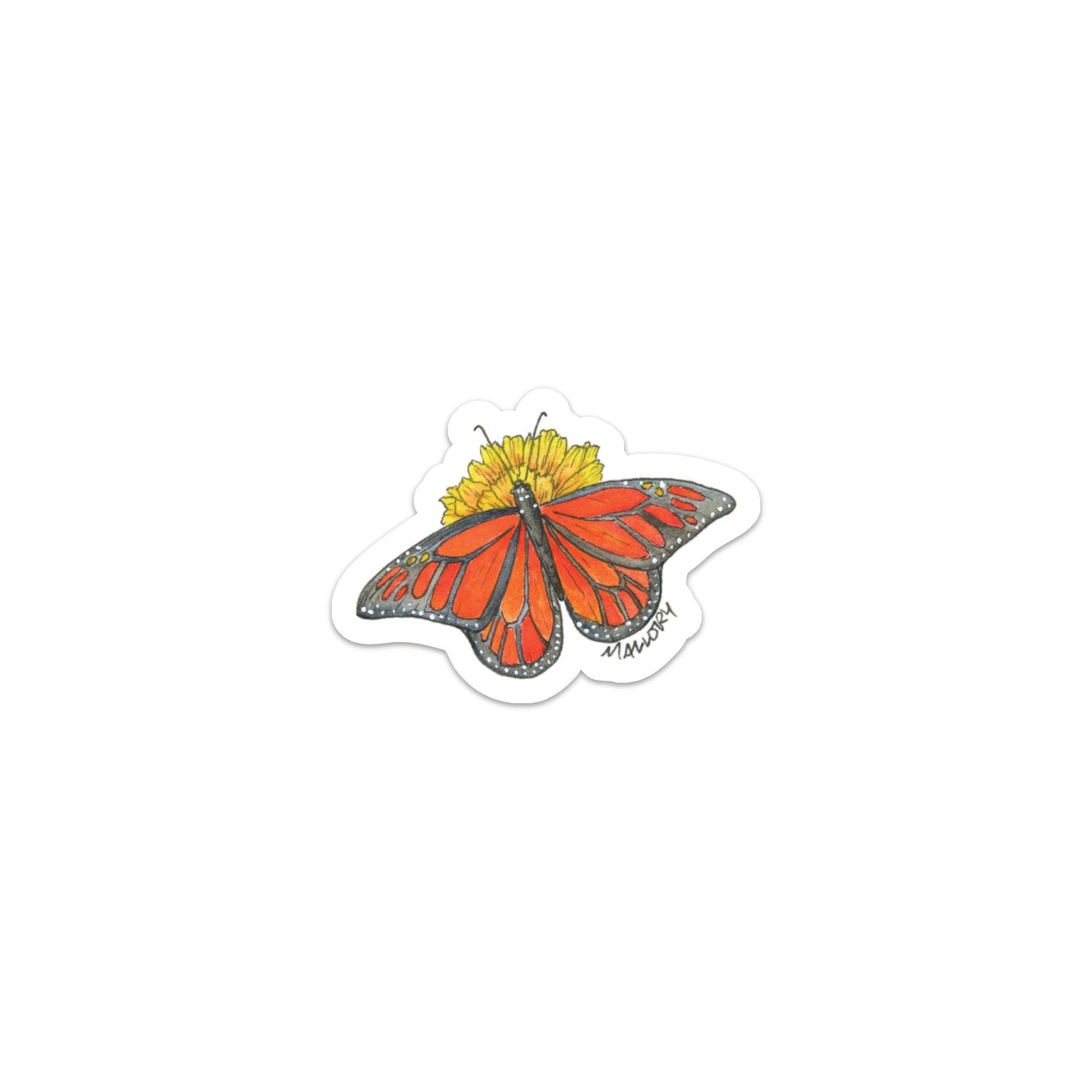 Monarch Butterfly Vinyl Sticker – Stem and Soul